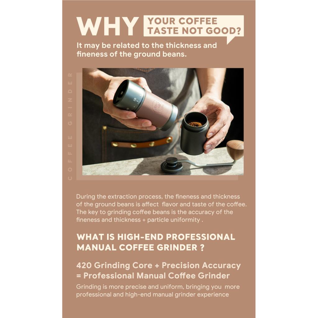 Hand Coffee Grinder Portable Manual Coffee Grinder - Adjustable Ceramic ...