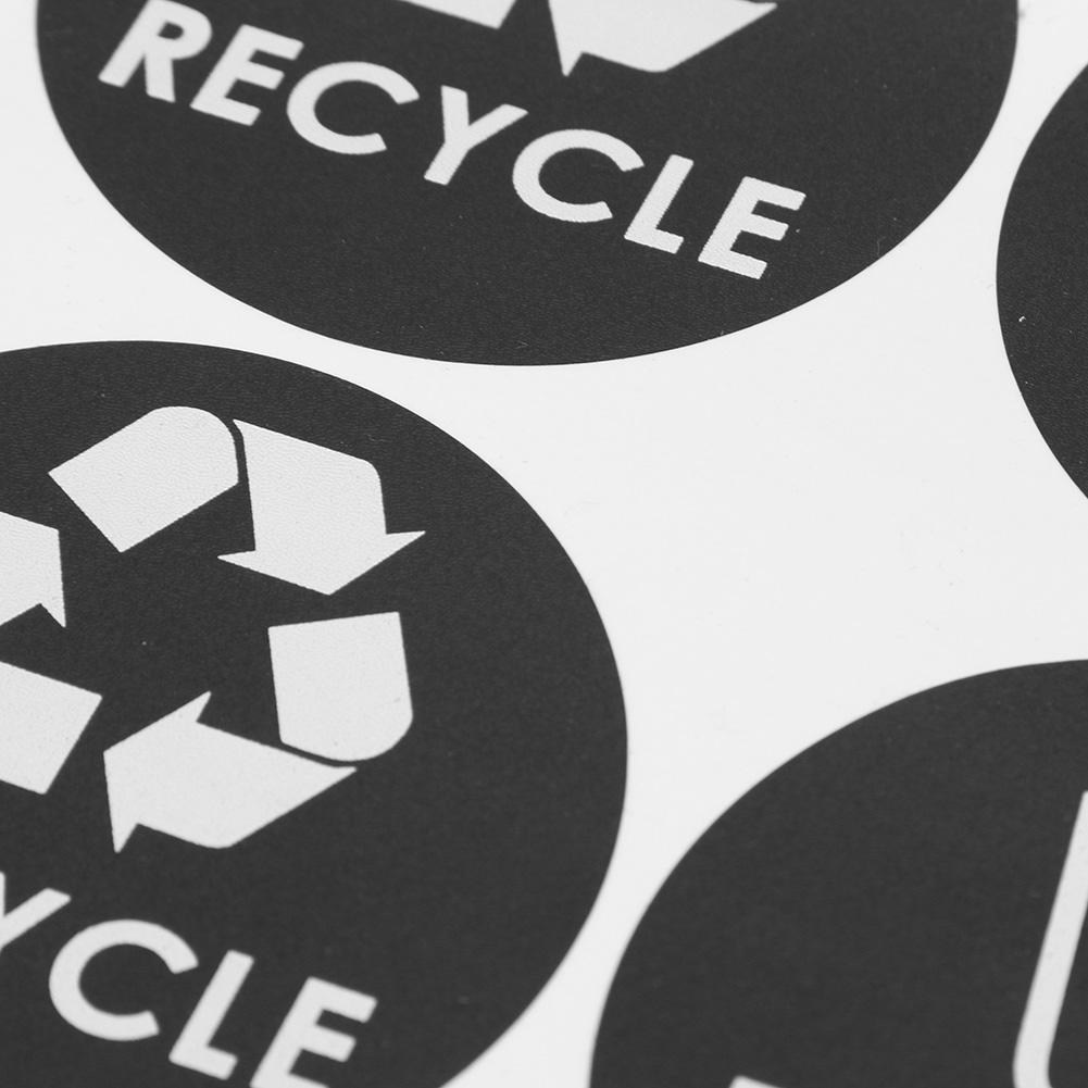 Buy 2pcs General Waste Only Print Recycle Trash Bin Logo Sticker ...