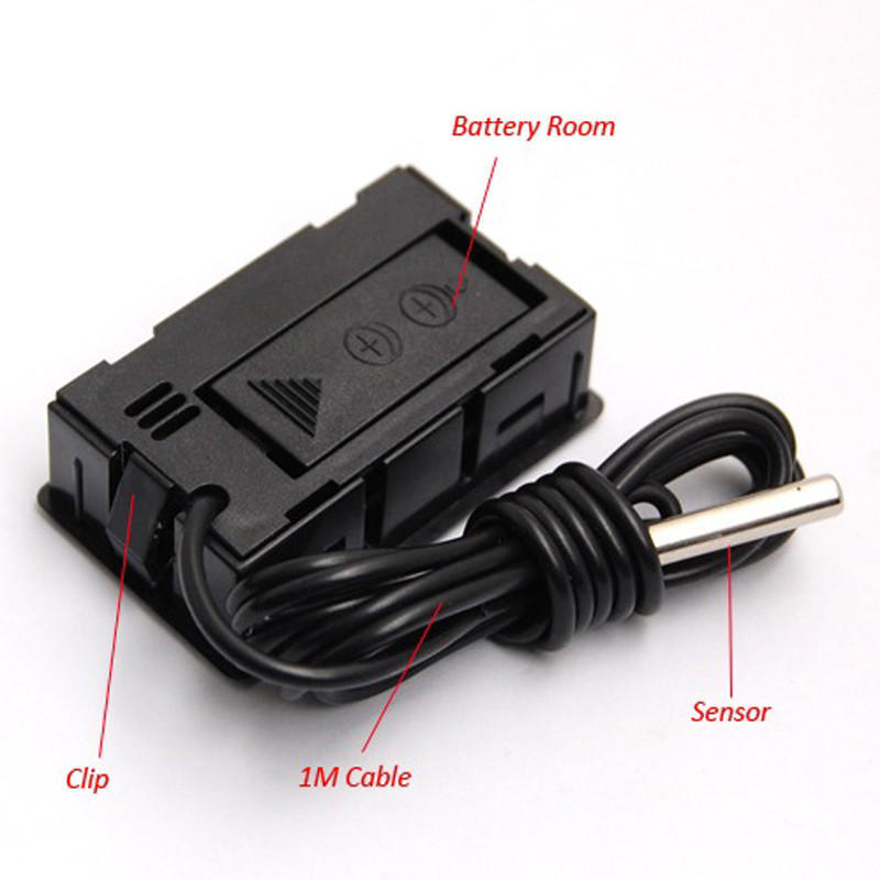 Buy 1pcs Mini Digital LCD Display Indoor Temperature Meter Thermometer ...