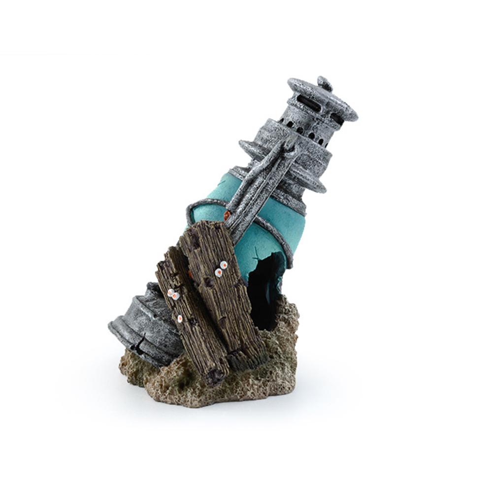 Buy Mini Lighthouse Modeling Ornament Decoration For Aquarium And Fish ...