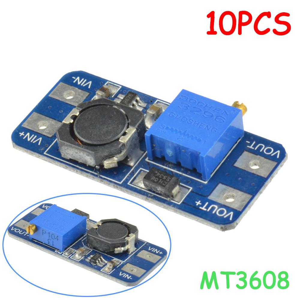 💰Koop 10Pcs MT3608 DC DC 2A Step Up Power Apply Module Booster Power ...