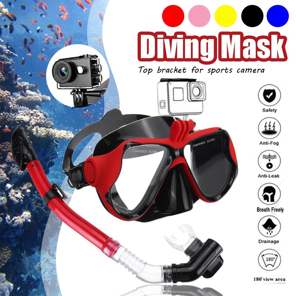 Buy Professional Scuba Diving Mask Swimming Glasses with Stand Gopro ...