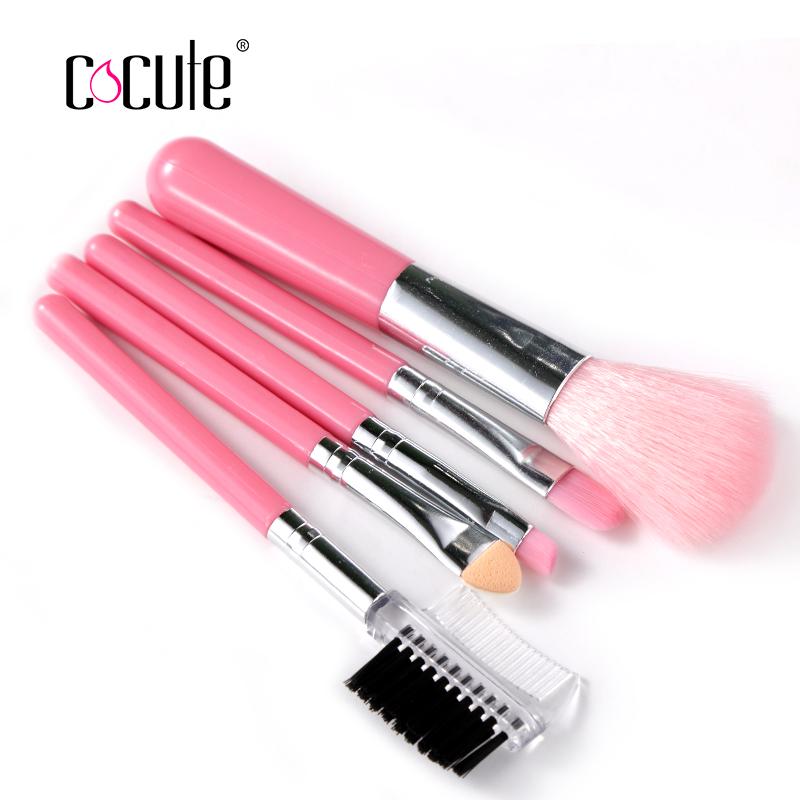 Buy Professional Mini 5Pcs Pink Makeup Brushes Cosmetics Tools ...