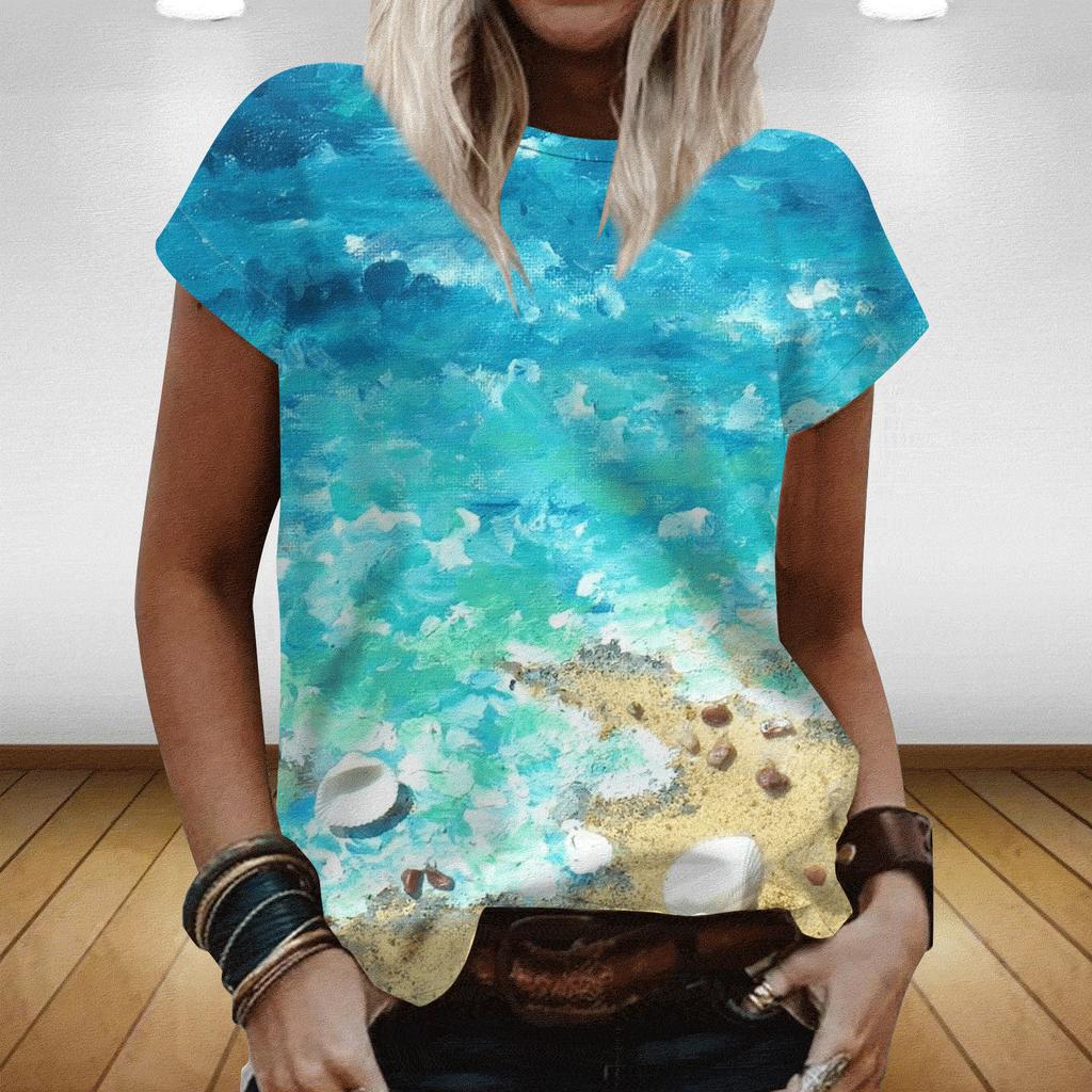Kaufe Women s Round Neck Short Sleeve Loose T Shirt Plus Size Girls Top kaufe-women-s-round-neck-short-sleeve-loose-t-shirt-plus-size-girls-top