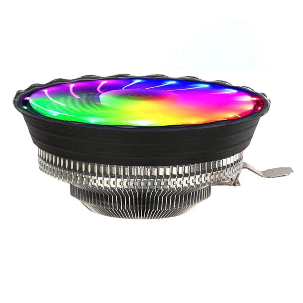 Buy Wanjiafeng CPU Cooling Fan RGB Lighting 4 Pin Desktop Air Cooler ...