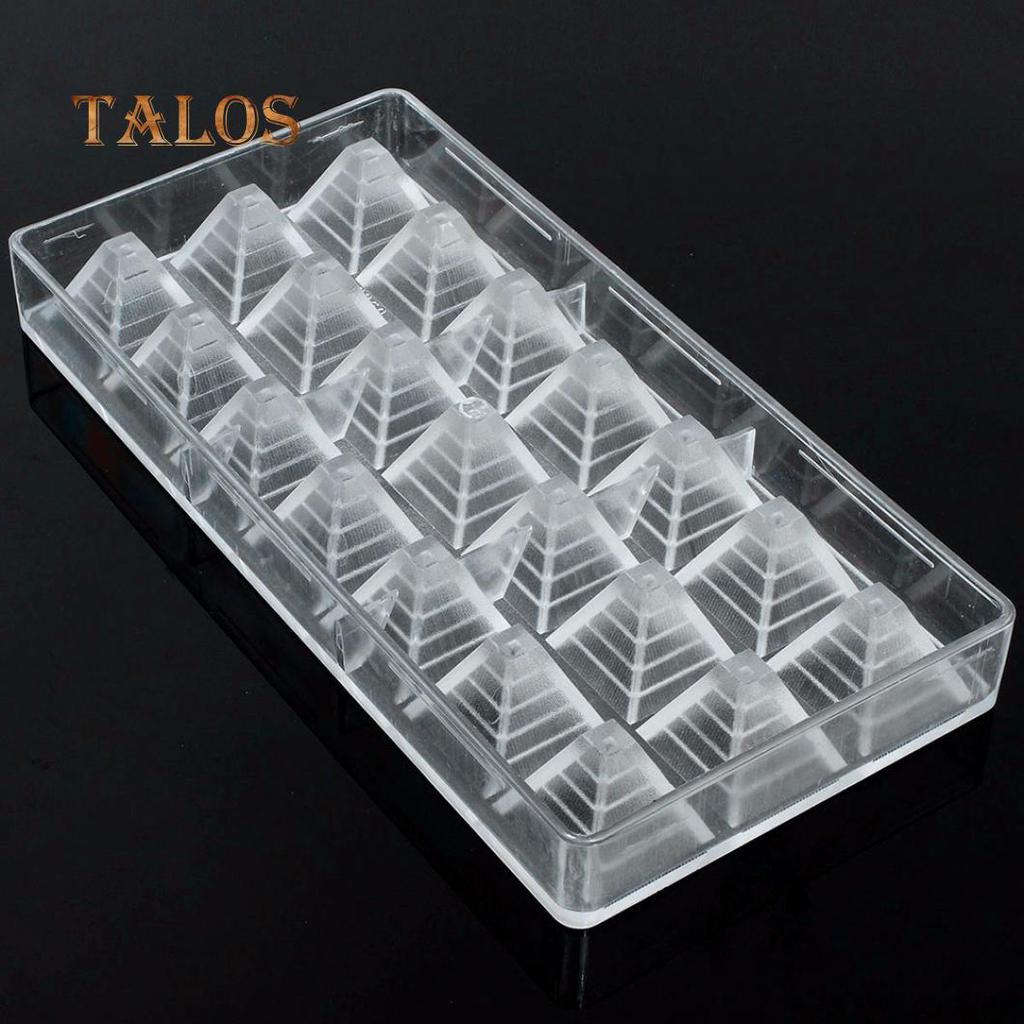 3D Pyramid Shape Kitchen Cake Chocolate PC Mold Pastry Jelly Candy ...