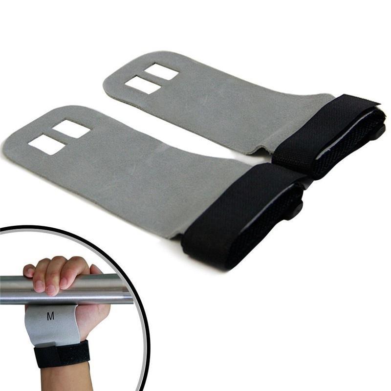 Gym Training Leather Palm Protector Size S/M/L Pull Up Weight Lifting ...