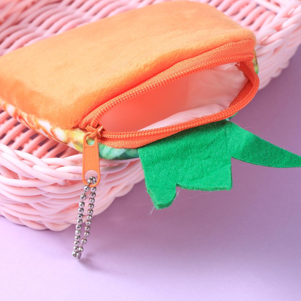 Buy 1 Pc 3D Plush Mini Fuzzy Juicy Peach Fruit Novelty Cartoon Zipper ...
