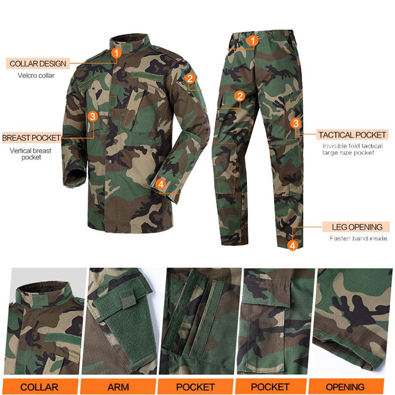Buy 7 Styles Outdoor Mountaineering Cs Army Camouflage Training Suit ...