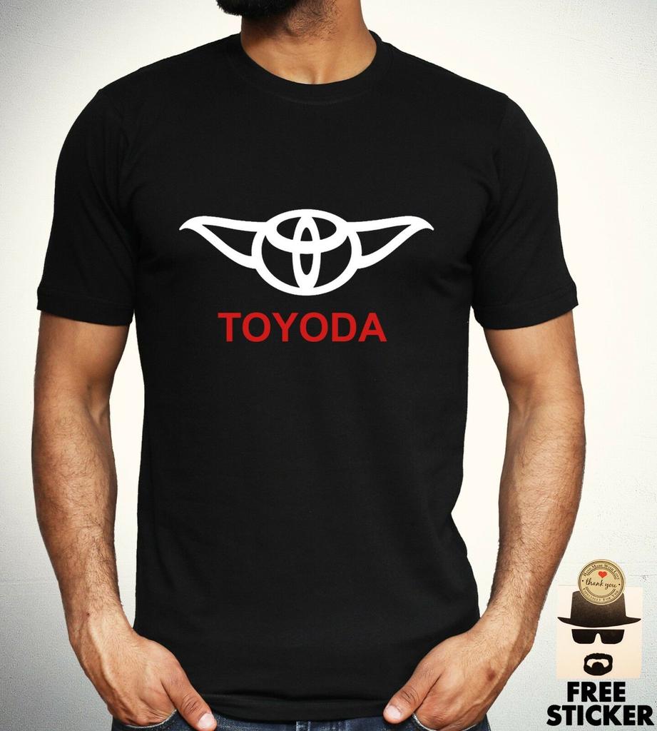 Buy Toyoda Funny T Shirt Toyota Star Wars Yoda T Shirts Print Tee Shirt ...