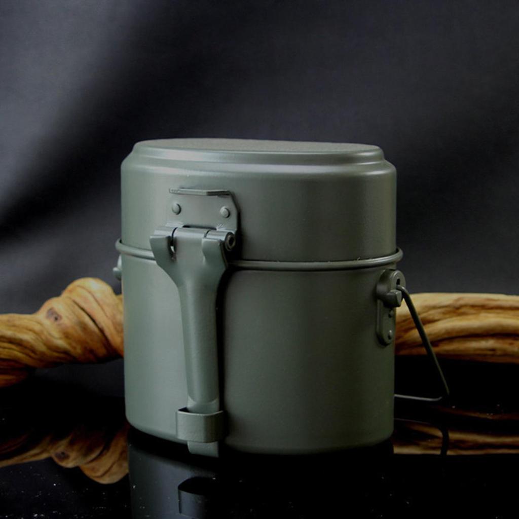 Buy 3Pcs/Set Lunch Box Aluminum Alloy Mess Tin Kit Cookware for Camping ...