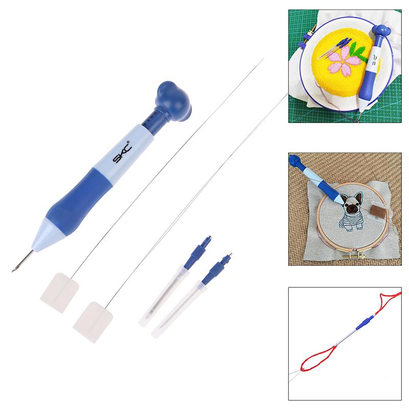 Buy Magic DIY Embroidery Pen Set Knitting Sewing Tool Kit Punch Needle ...