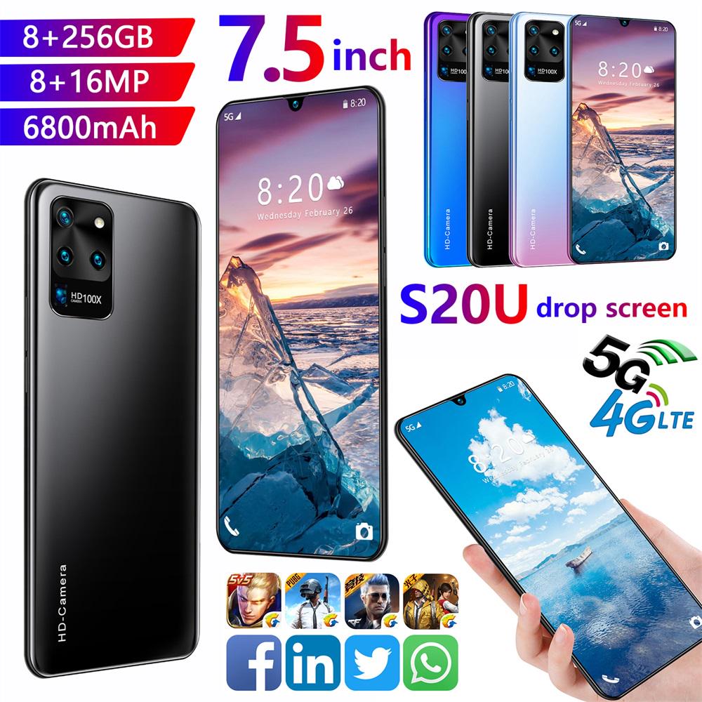 Buy 7.5 Inch Android 9.1 10Core S20U 8GB RAM 256GB ROM 5G Net ...