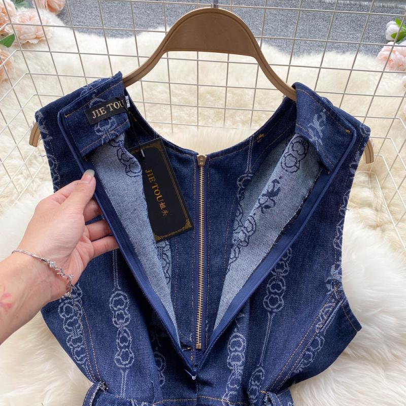 Cheap Spring Femininity Temperament Slim Round Neck Zipper Sleeveless ...