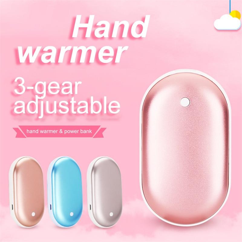Buy 2400/5200mAh Mini Hand Warmer Heating Pad USB Rechargeable Handy ...