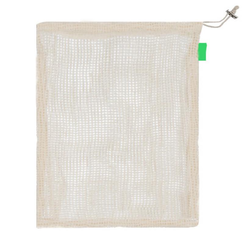 Cheap Outdoor Reusable Natural Cotton Net Bag Camping Food Collection ...