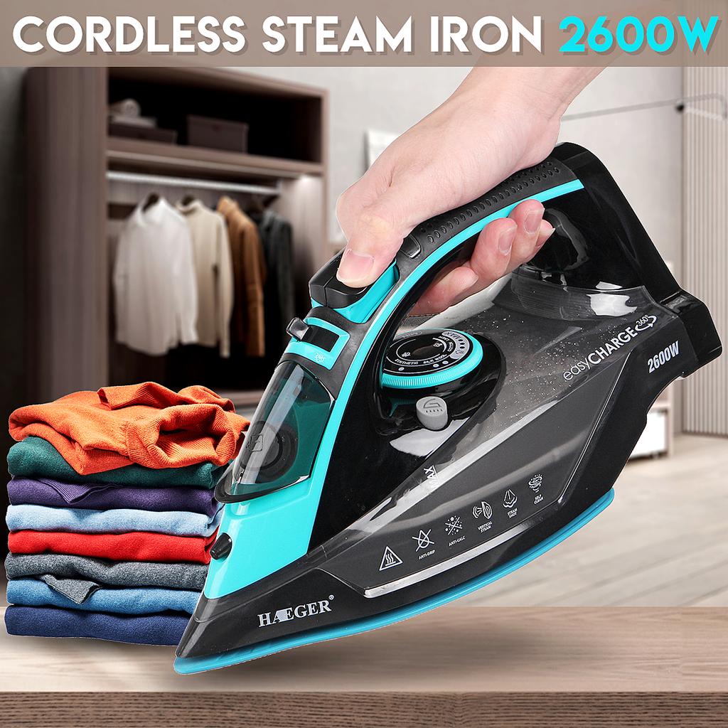 2600W Cordless Electric Garment Steamer Steam Iron For Clothing Ironing ...