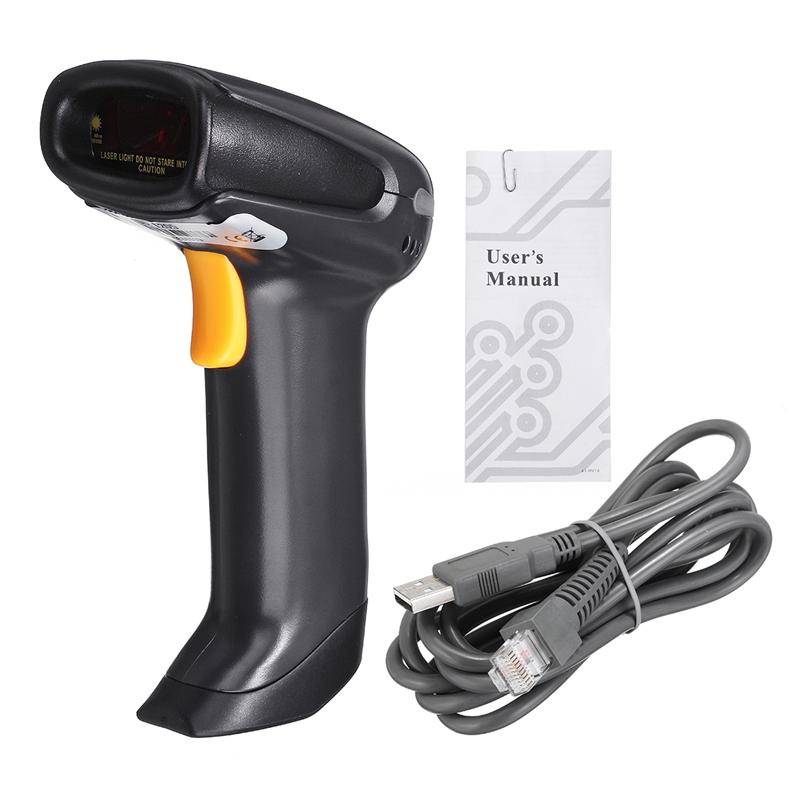 Buy Automatic Handheld 1D 3mil Portable Wired Barcode Bar Code Scanner ...