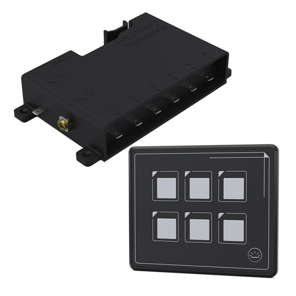Car Universal 6P Membrane Control Switch Panel with USB Cable LED Touch ...