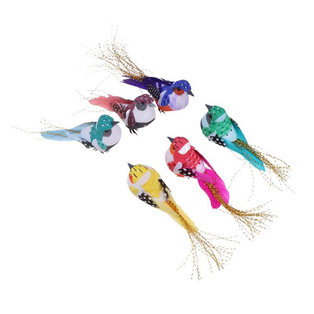 Fake Feathers Craft Garden Feather Decoration Simulation Colorful Foam ...