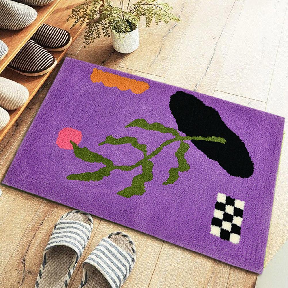 Buy Tufted Bathmat Soft Irregular Geometric Mat Bathroom Rug Function ...