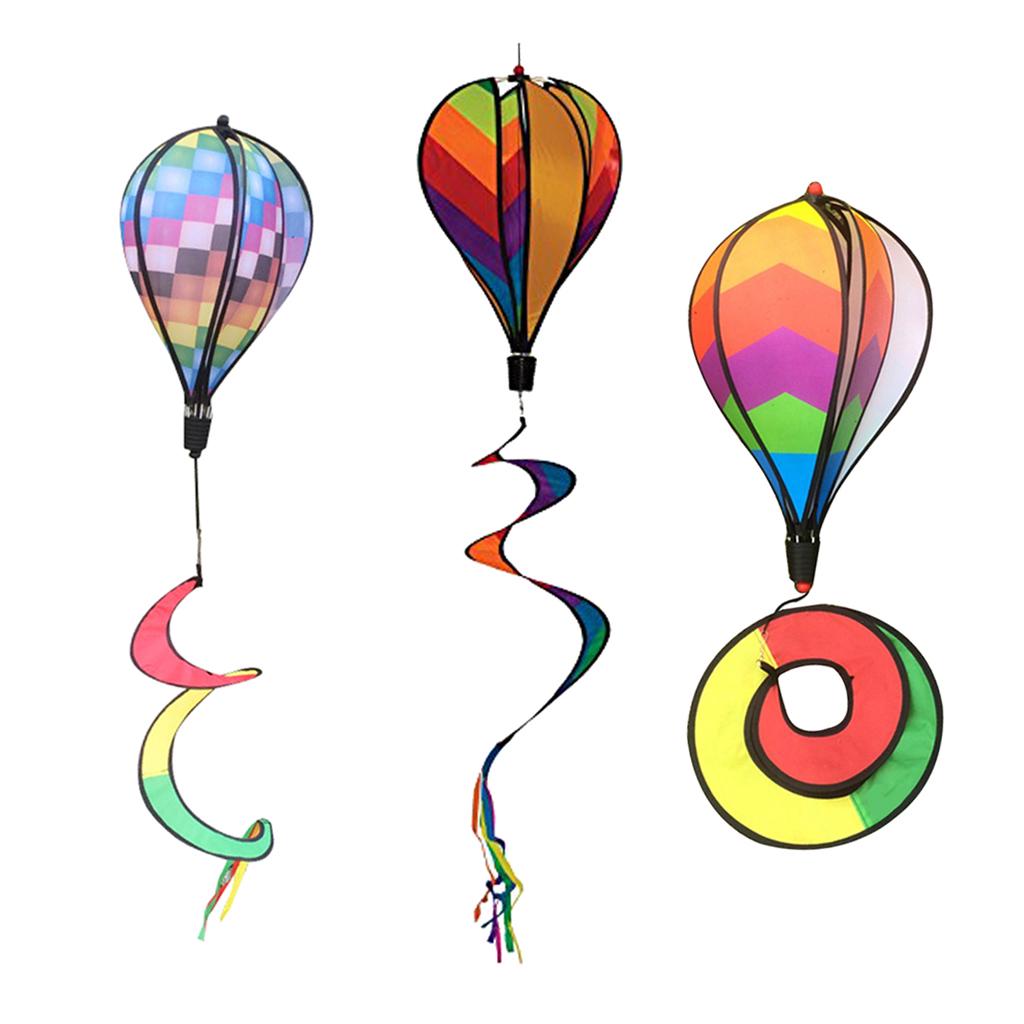 Buy 3Pcs Air Balloon Windsocks Windmill Outdoor Kids Toy Garden Lwan ...