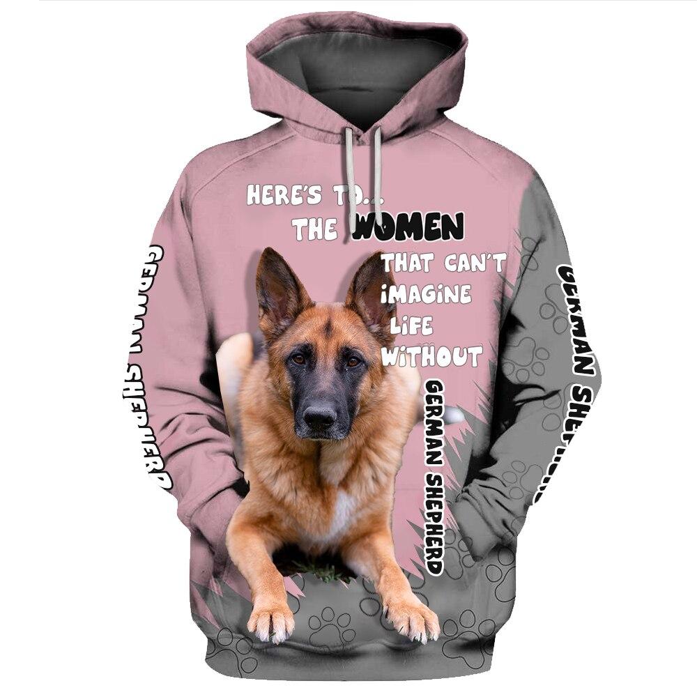 Cheap German Shepherd 3d Hoodies Printed Pullover Men For Women Funny ...