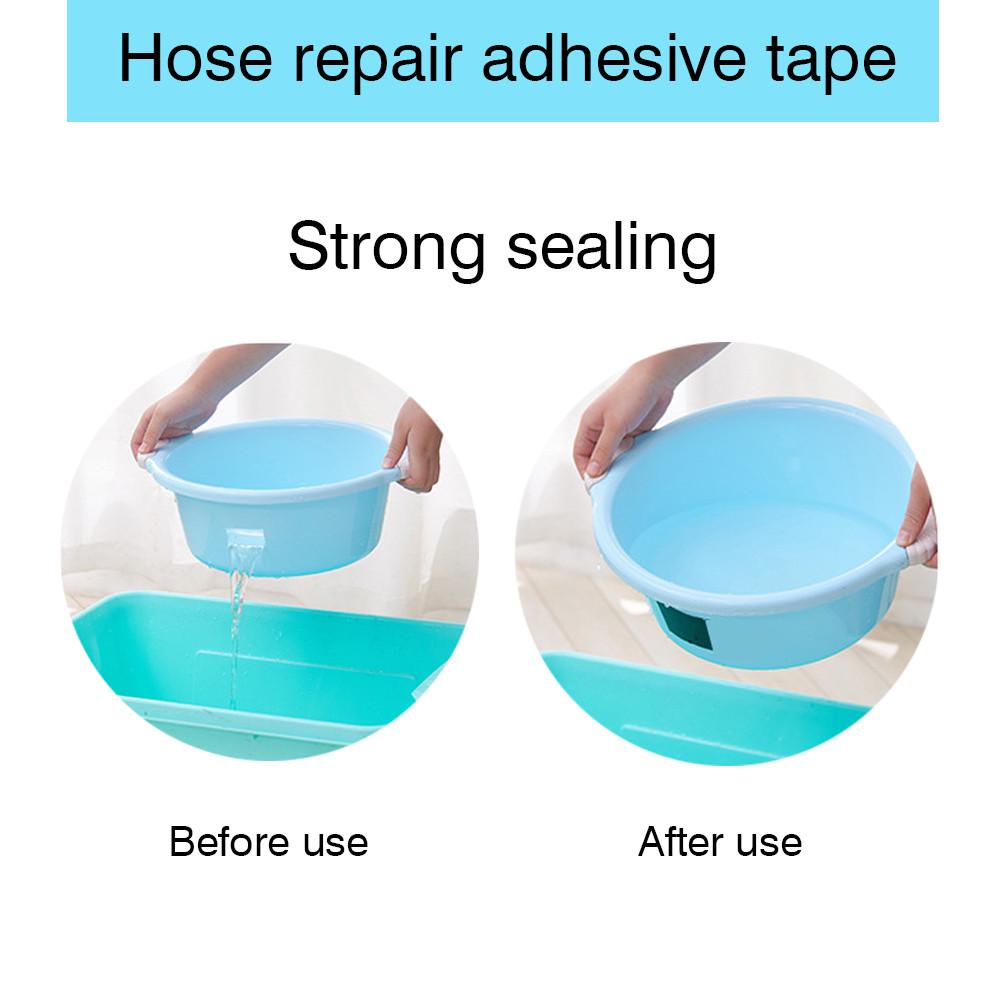 Buy 5pcs Black Super Strong Rubber Waterproof Adhesive Sealant Patch ...