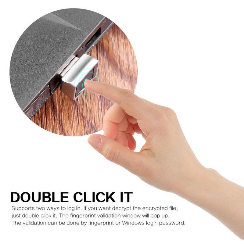 Portable Silver Mini USB Fingerprint Module Fingerprint Scanner Sensor ...