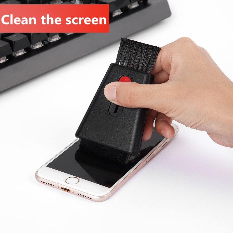 Cheap Retractable Double Head Keyboard Clean Brush with Screen Wipe | Joom