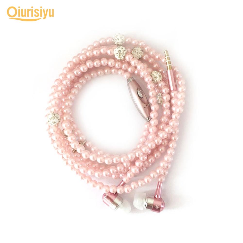 Buy Women Faux Pearl Necklace Headset at affordable prices — free ...