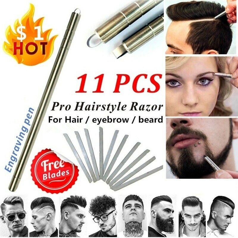 Buy Haircut Razor Shaving Pen Eyebrow Beards Engraved Razor Pen ...