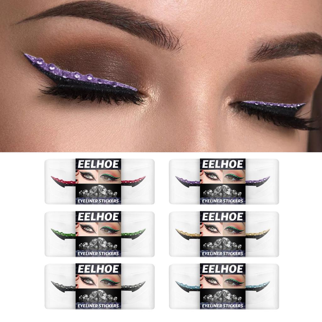 Satın alın 1Pair EELHOE Eye Liner Decal Reusable Tearable Plastic ...