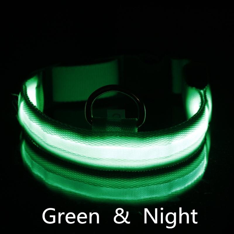 Buy Dogs Luminous Fluorescent Collars Pet Supplies,Nylon LED Pet Dog ...