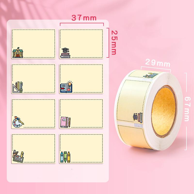 Cheap 1 Roll Cartoon Self-adhesive Name Sticker Personalized Label ...