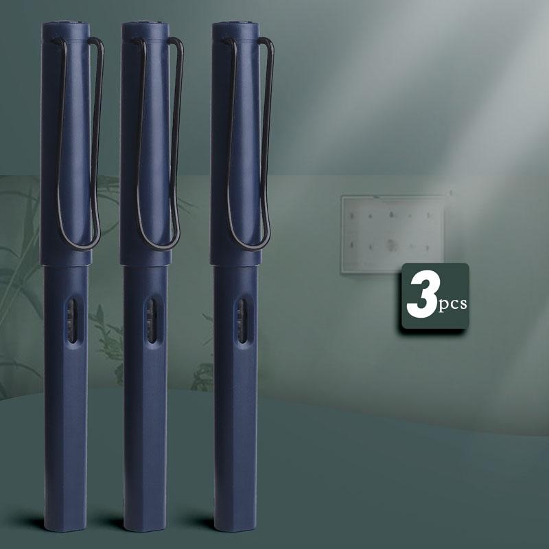 Buy Student Fountain Pen Replacable Ink Calligraphy Pen Set EF 0.38mm ...