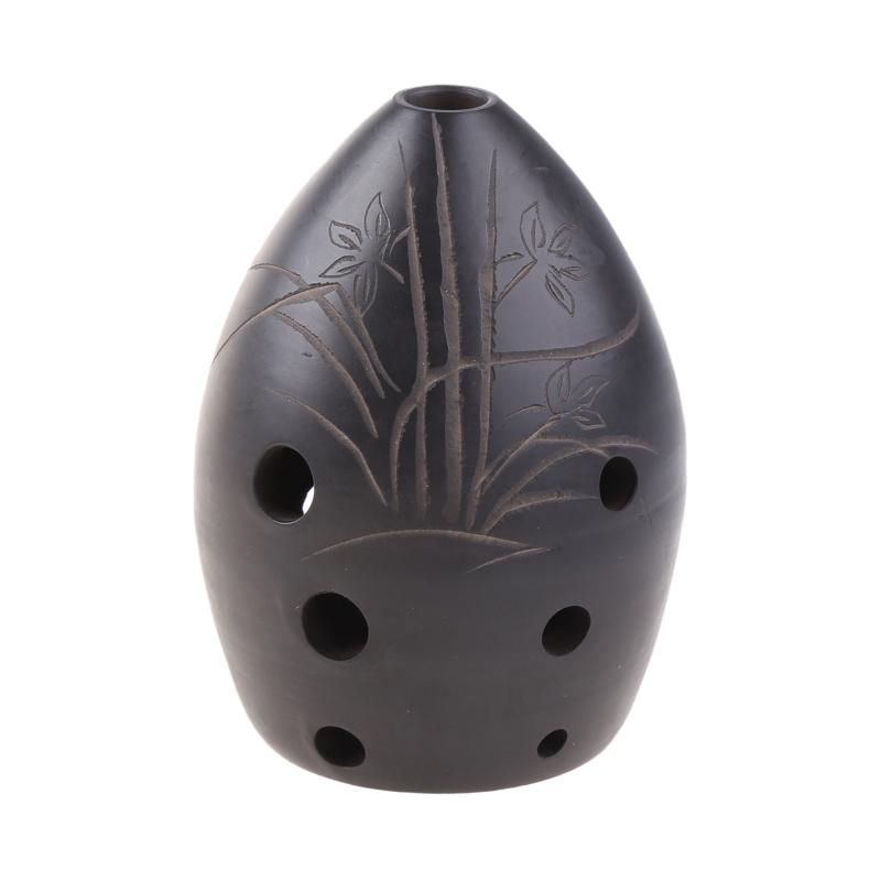 Buy 8 Holes Ocarina Black Clay Xun Musical Instrument For Children ...