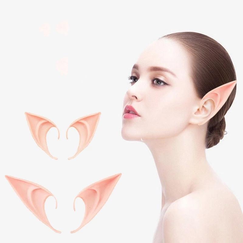 Buy 1Pair Elf Ears Halloween False Ears Cosplay Props Teeth Fangs ...