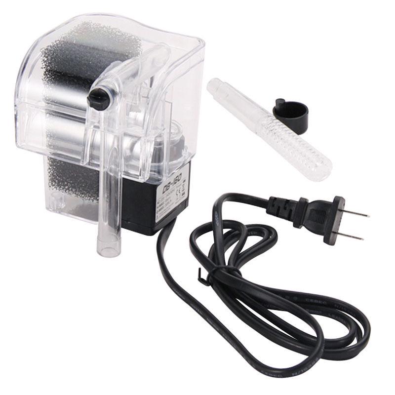 110V 250L Biological Aquarium Fish Tank Water Fall Hang On Slim 3.5W US ...