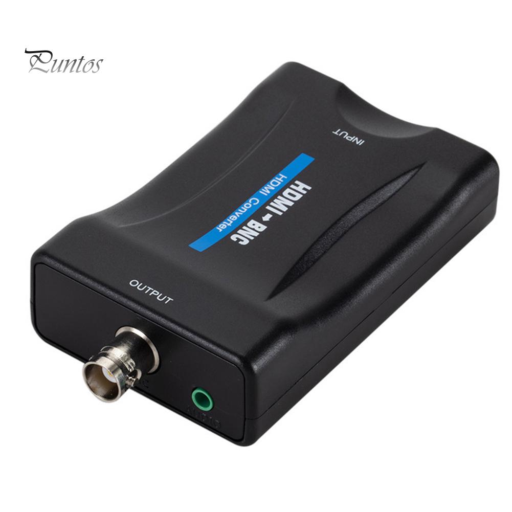 Portable HDMI to BNC Video Converter PAL NTSC Signal Display Adapter ...