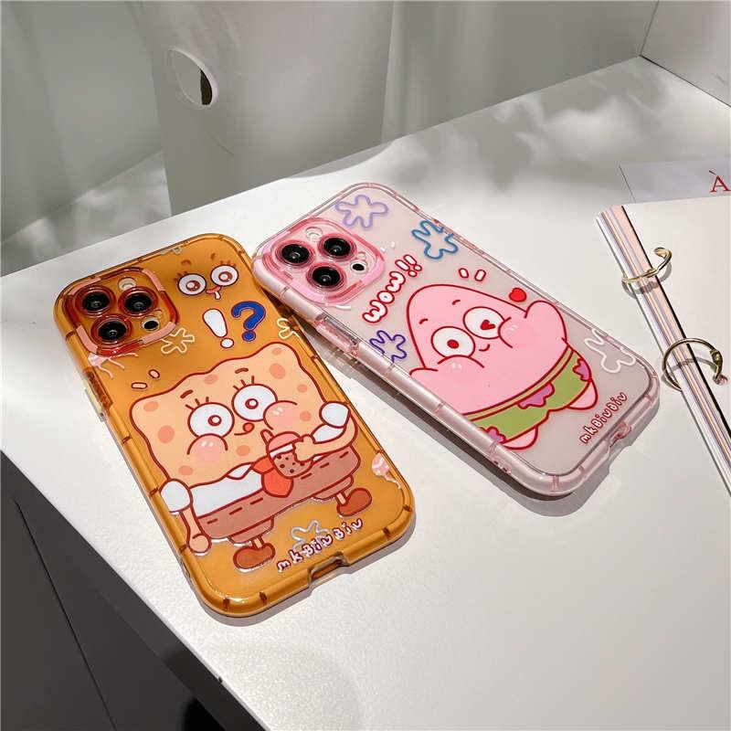 Buy Luminous Light Dark In Glow SpongeBob Case For iPhone 14 Pro Max 14 ...