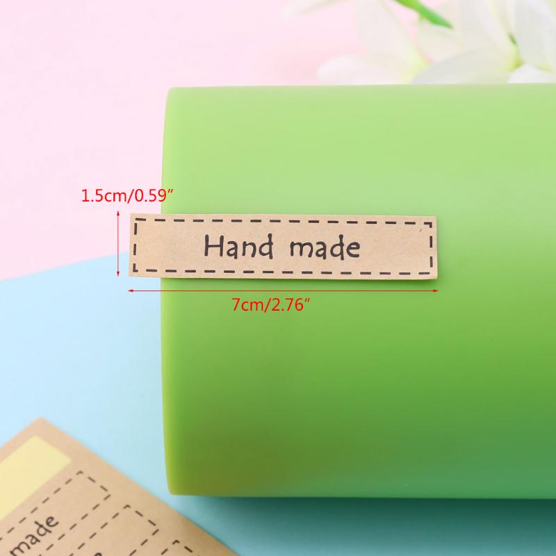 Buy 160xHand Made Kraft Paper Seal Adhesive Sticker For Handmade ...