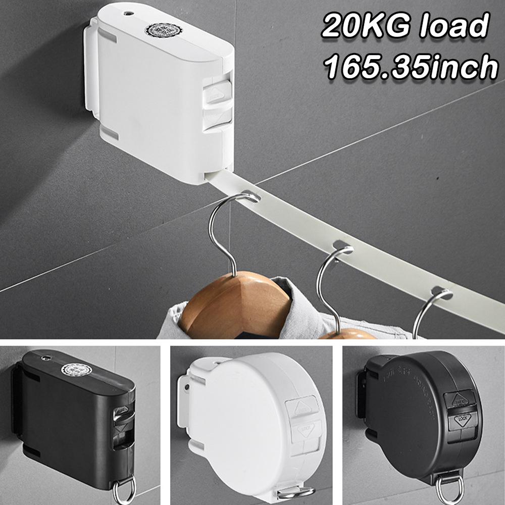 Buy Indoor Invisible Clothesline with Hanger Hole Retractable ...