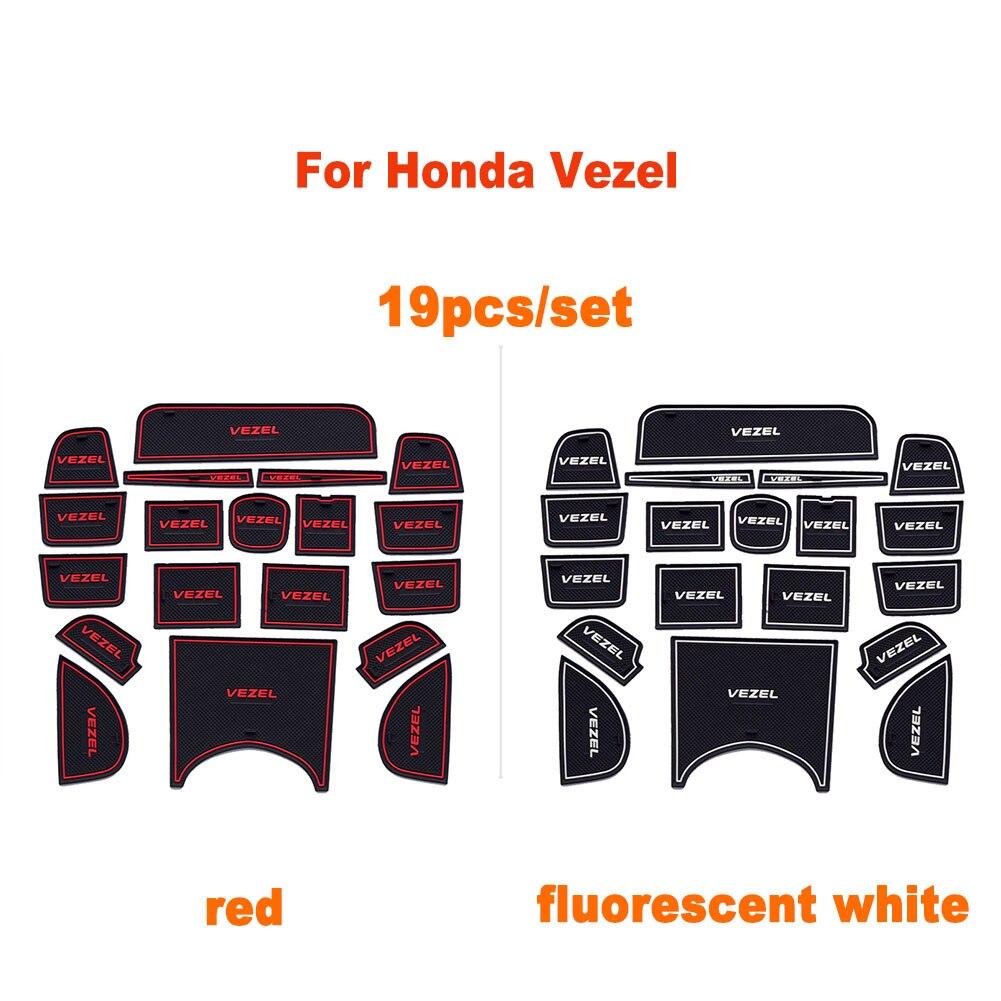 Cheap 19Pcs/Set Car Door Groove Mat For Honda Vezel Auto Anti-Slip Cup ...