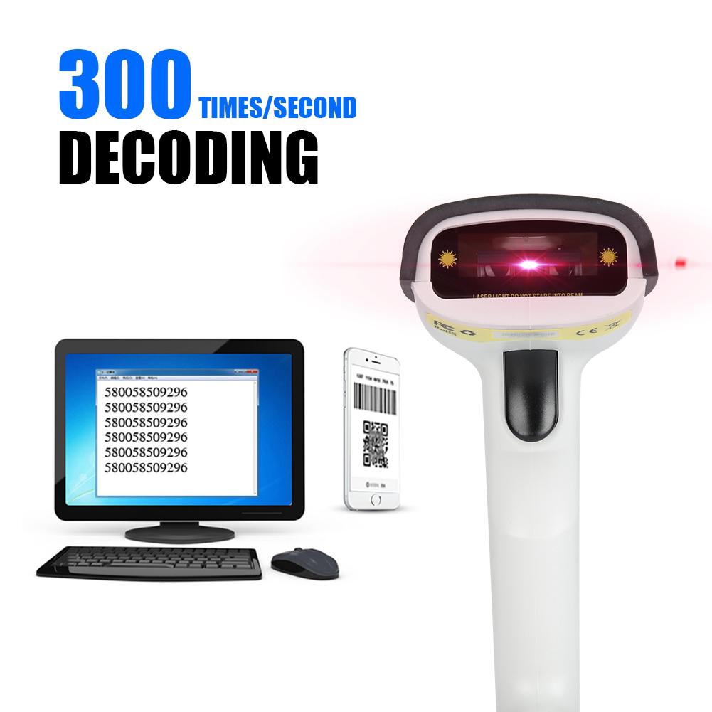 Buy Handheld Usb Wired Barcode Scanner Bar Label Reader Ticket Scanning ...