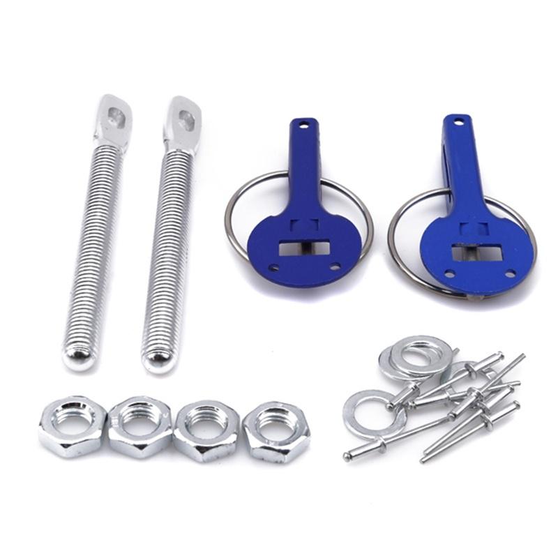 Buy Mount Hood Pin Bonnet Lock Kit 2pcs/set Cars Universal Aluminum ...