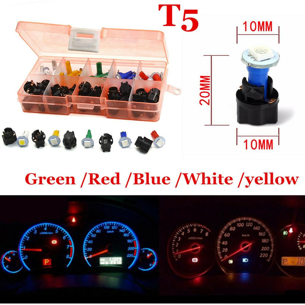 Buy Light Bulb Car Truck Lighting Lamps 30PCS T5 Car Instrument Panel ...