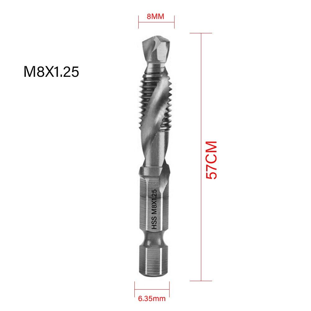 Buy New Titanium Plated Hex Shank HSS Screw Thread Metric Tap Drill ...