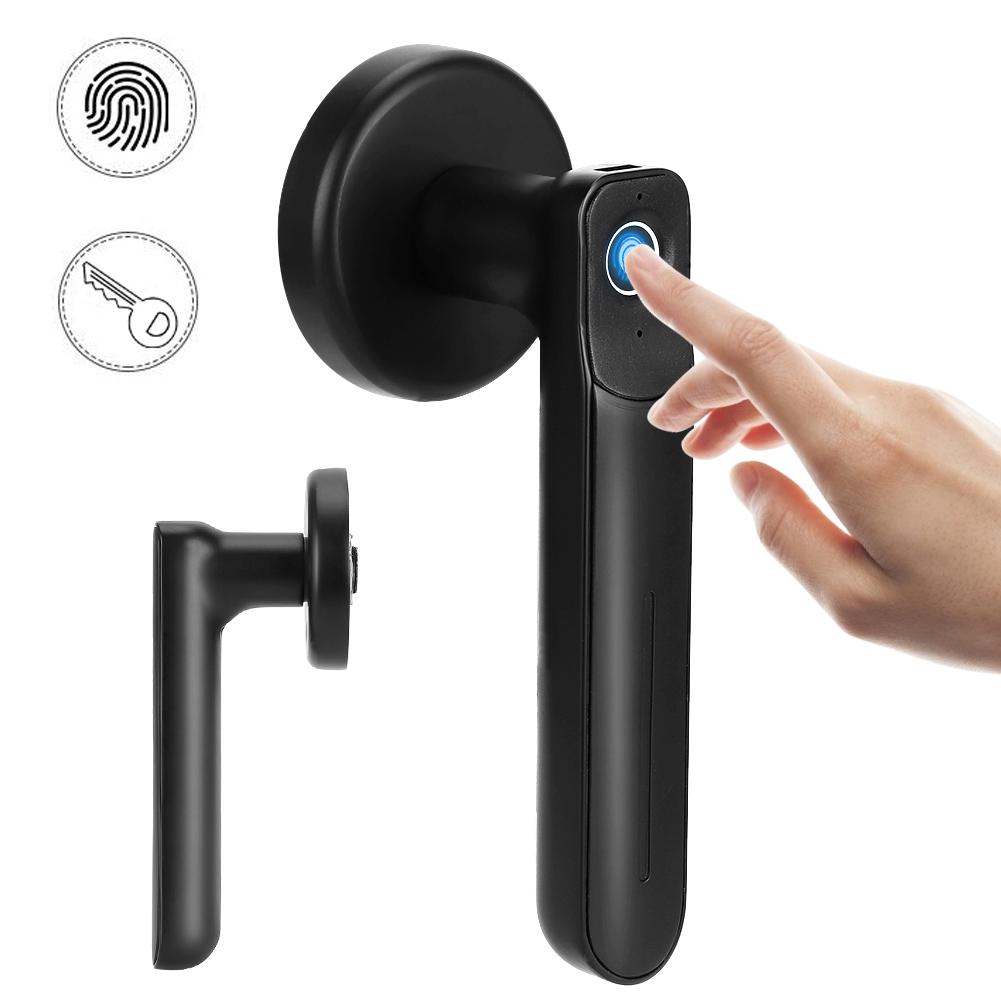 Buy Smart Fingerprint Lock Door Handle Key Lock Anti-Theft Keyless ...