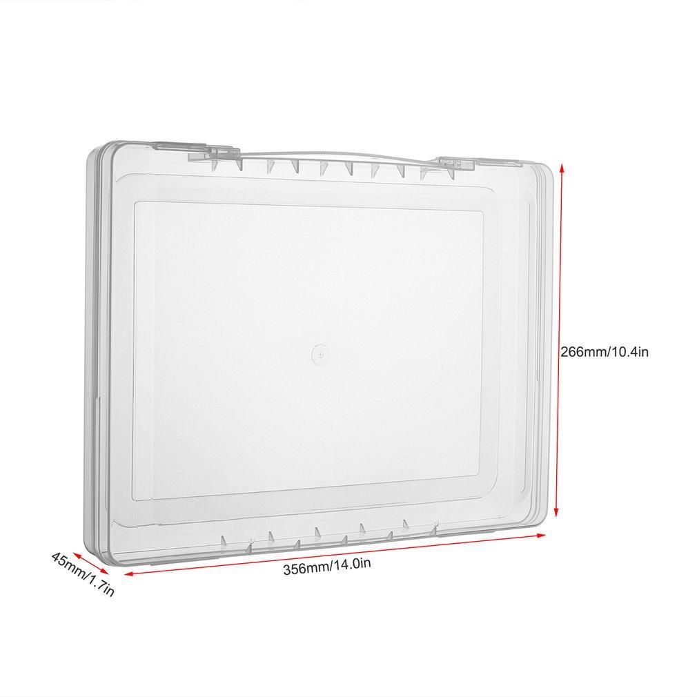 Buy Deli 5702 Transparent A4 Paper Storage Box Waterproof Large ...